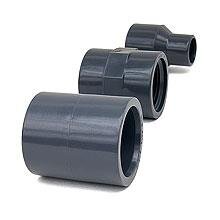 PVC-Muffen - Klebemuffe, Gewindemuffe u. Reduziermuffe
