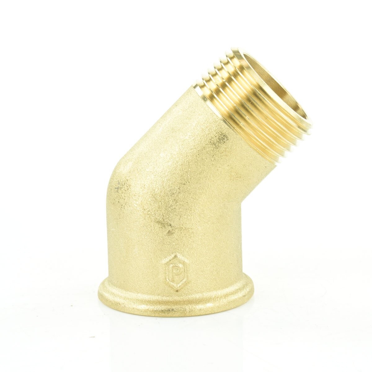 Messing Winkel 45° Innengewinde x Außengewinde 3/4" (26,44 mm)