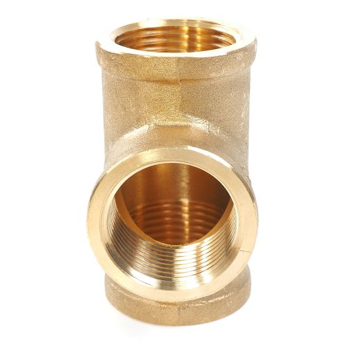 Messing T-Stück 90° 3x Innengewinde 1" (33,25 mm)