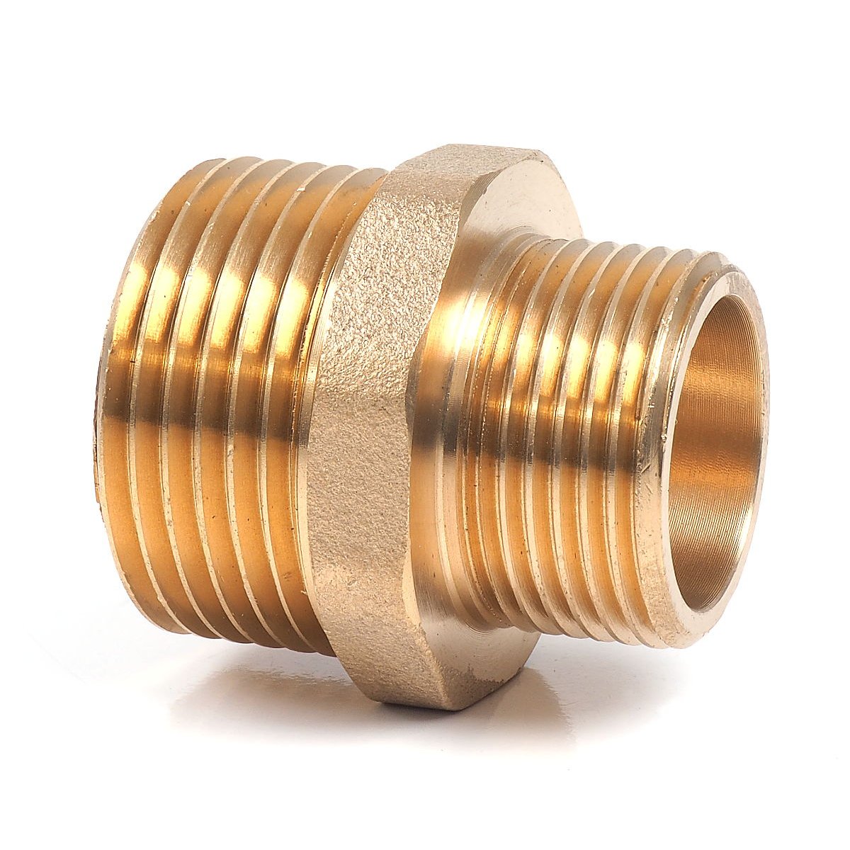 Messing Verschraubung Innengewinde x Außengewinde 1/2" (20,96 mm)