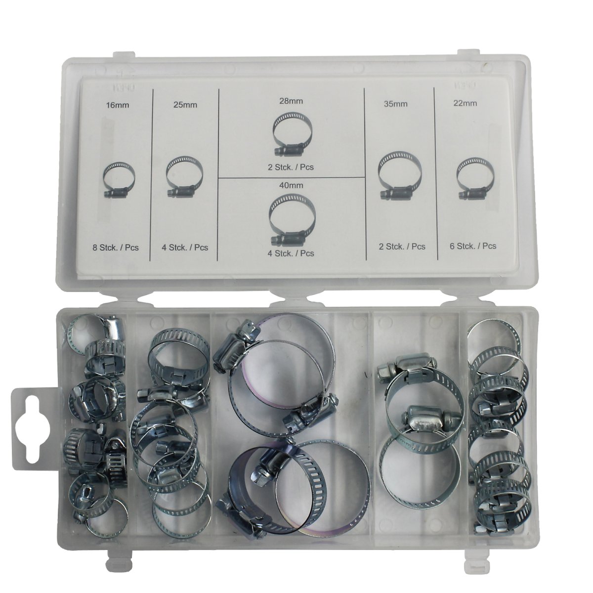 Schlauchschellen Sortiment/Set 26-teilig