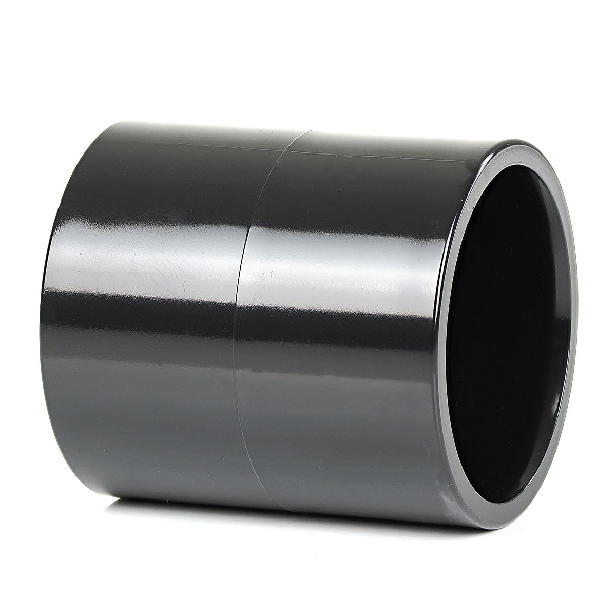 PVC-Rohr schwarz 50 mm, 1 m