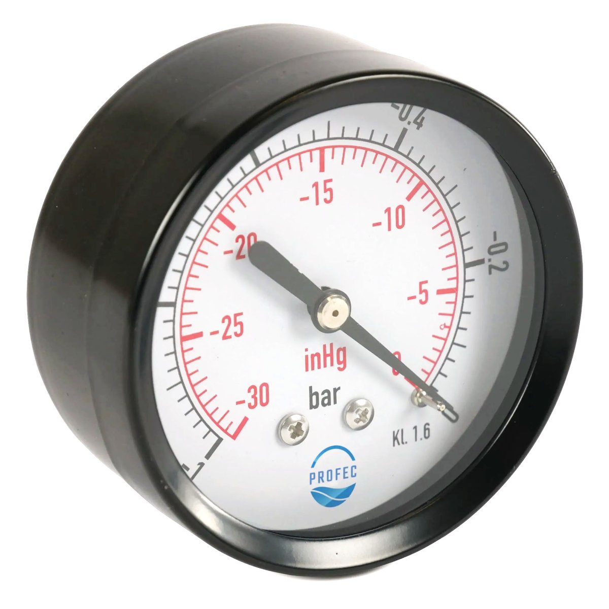 Manometer 40 mm Gehäuse, Außengewinde 1/8" hinten 0 - 2,5 bar